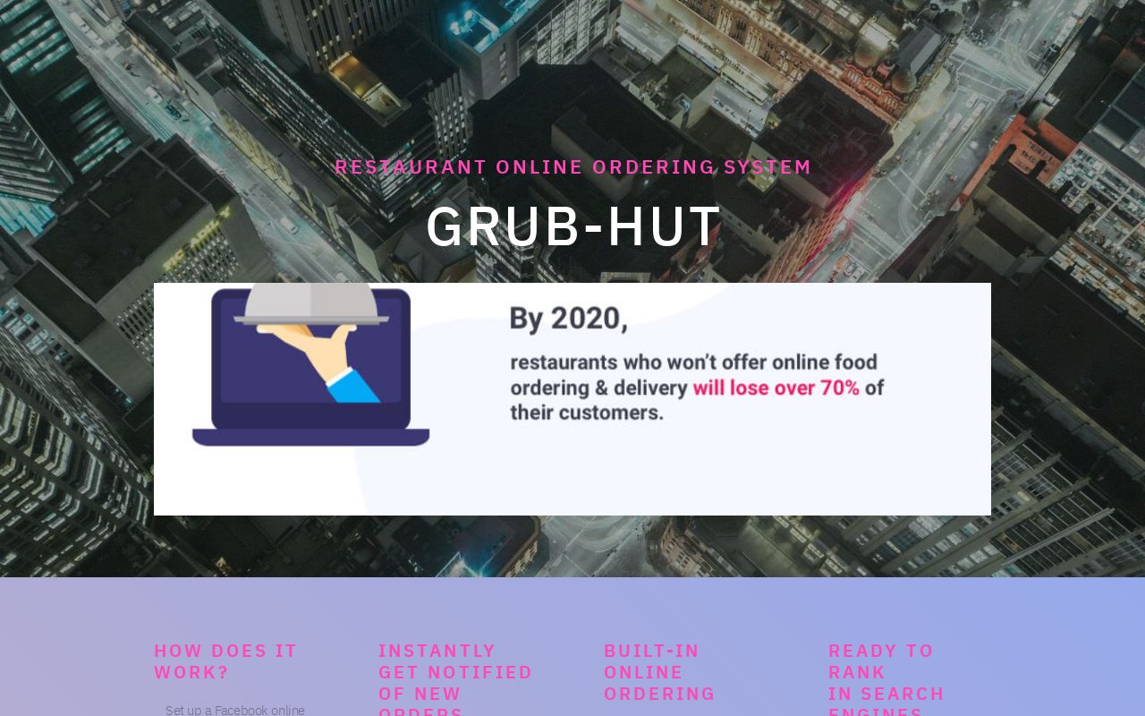 Grub-Hut Restaurant Online Ordering System
